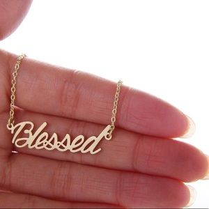 Jewelry | Blessed Gold Necklace Nwt | Poshmark